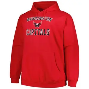 Profile Washington Capitals Big & Tall Arch Over Logo Pullover Hoodie