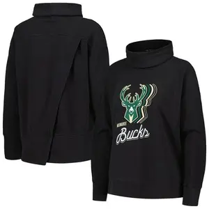 LEVELWEAR Milwaukee Bucks Sunset Pullover Sweatshirt - Black