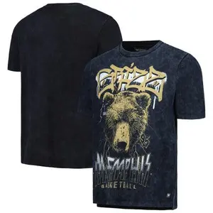 THE WILD COLLECTIVE Memphis Grizzlies Tour Band T-shirt - Black