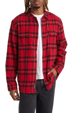 VANS Westminster Plaid Flannel Button-up Shirt