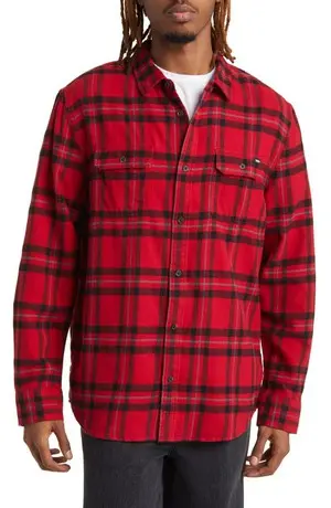 VANS Westminster Plaid Flannel Button-up Shirt