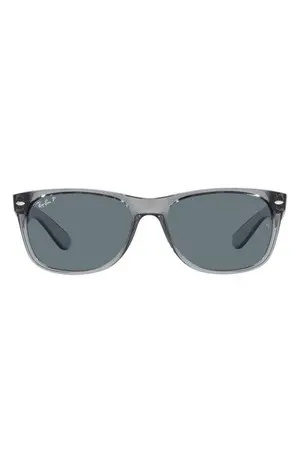 Ray-ban 55mm Polarized Rectangular Sunglasses