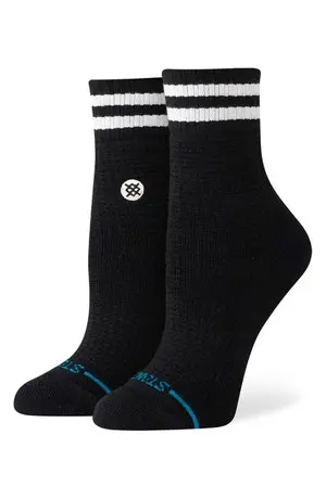 Stance Stance Waffles & Butter Quarter Crew Socks Black