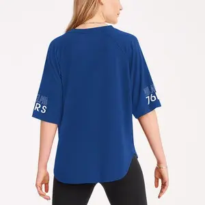 Dkny Philadelphia 76ers Diana Raglan Oversized T-shirt
