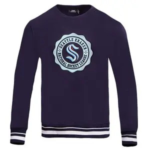 PRO STANDARD Deep Sea Blue Seattle Kraken Crest Emblem Pullover Sweatshirt