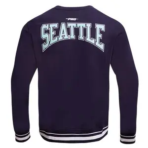PRO STANDARD Deep Sea Blue Seattle Kraken Crest Emblem Pullover Sweatshirt