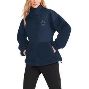Dkny Dallas Cowboys Drew Sherpa Full-zip Jacket