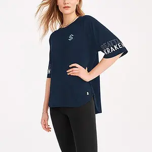 Dkny Seattle Kraken Diana Tri-blend Oversized T-shirt