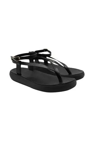Women's Ancient Greek Black Sandals