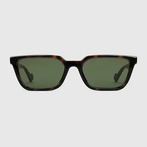 Gucci Rectangular Frame Sunglasses - Brown