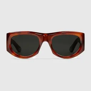 Gucci Rectangular-frame Sunglasses - Brown