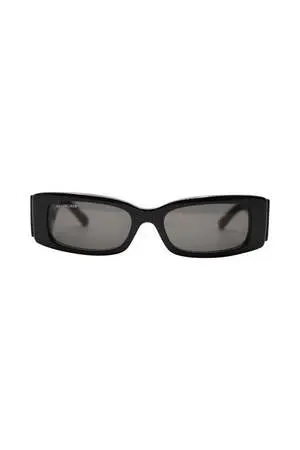 Balenciaga Balenciaga Max Rectangle Sunglasses - Black