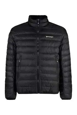 Palm Angels Full Zip Down Jacket - Black