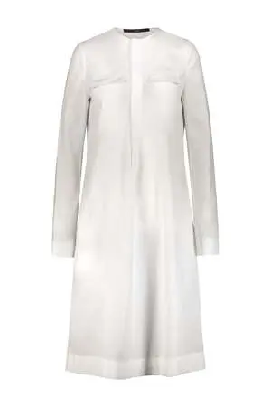 SAPIO N°15 Long Cotton Shirt - White