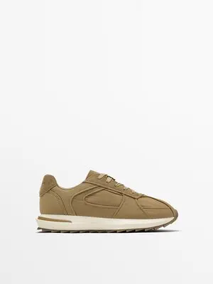 Massimo Dutti Massimo Dutti Fabric Sneakers - Brown
