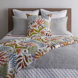 ANN GISH Double Diamond Coverlet Set, Queen - White