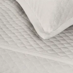 ANN GISH Faux Flax Coverlet Set, Queen