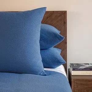 ANN GISH Bubble Matelasse Coverlet Set, King - Navy