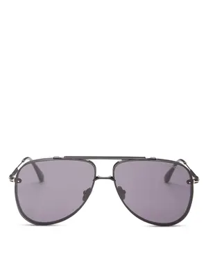 TOM FORD Metal Pilot Sunglasses