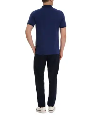 Robert Graham Elias Classic Fit Short Sleeve Polo Shirt - Navy