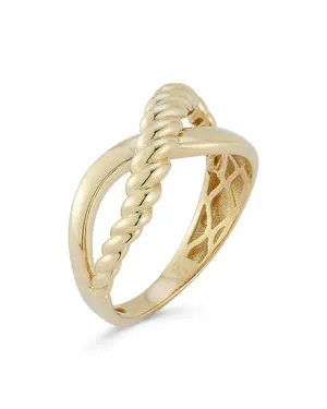 Bloomingdale'S Criss Cross Ring - Gold