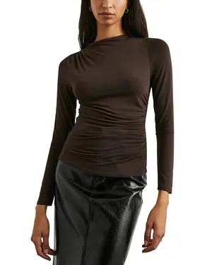 Rails Joelle Ruched Top - Espresso