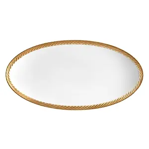 L'Objet Corde Oval Platter, Small - Gold