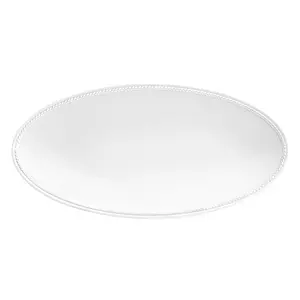 L'Objet Soie Tresse Oval Platter, Small - White