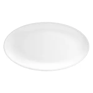 L'Objet Soie Tresse Oval Platter, Large - White