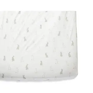 PEHR Crib Sheet Bunny Hop