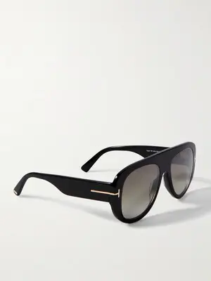 TOM FORD Cecil Aviator-style Acetate Sunglasses