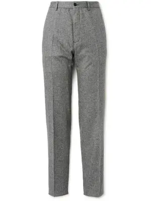 Mr P. Phillip Tapered Pleated Wool-blend Trousers