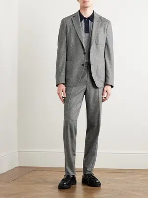 Mr P. Phillip Tapered Pleated Wool-blend Trousers