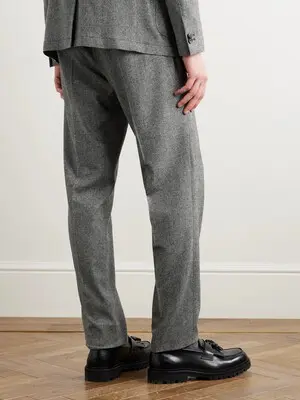 Mr P. Phillip Tapered Pleated Wool-blend Trousers