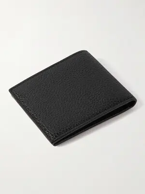 Saint Laurent Tiny Cassandre Logo-appliquéd Billfold Wallet - Black