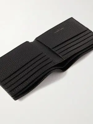 Saint Laurent Tiny Cassandre Logo-appliquéd Billfold Wallet - Black