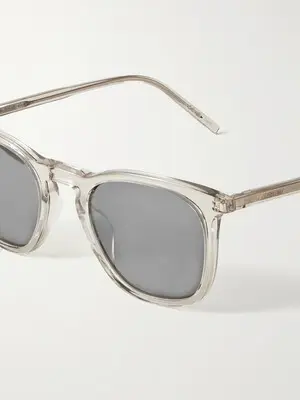 Saint Laurent D-frame Recycled-acetate Sunglasses - Gray