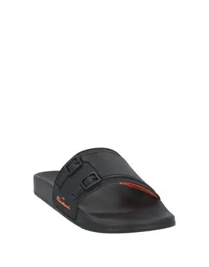 Santoni Rubber Pool Slides - Black