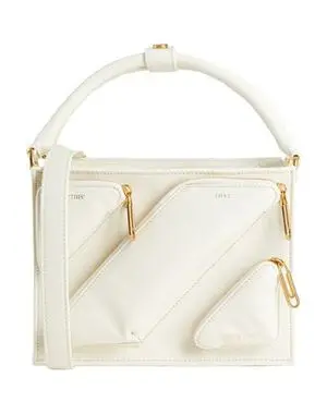 OFF-WHITE™ Leather Bowler Bag - Ivory