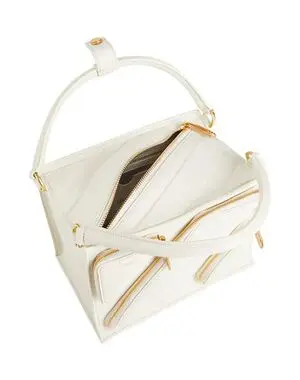 OFF-WHITE™ Leather Bowler Bag - Ivory