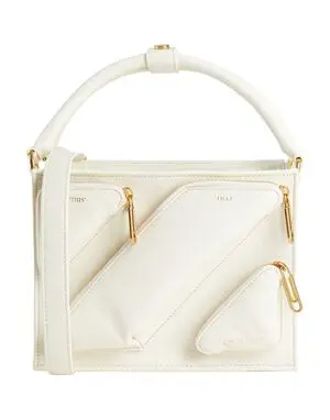 OFF-WHITE™ Leather Bowler Bag - Ivory