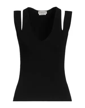 Alexander McQueen Sleeveless Ribbed Knit Top