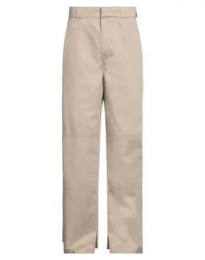 Palm Angels Straight Leg Gabardine Trousers - Beige