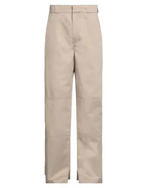 Palm Angels Straight Leg Gabardine Trousers - Beige