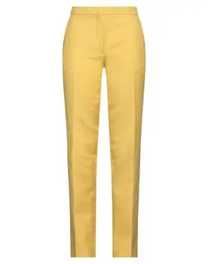 JIL SANDER Cotton Gabardine High Waisted Straight Leg Trousers