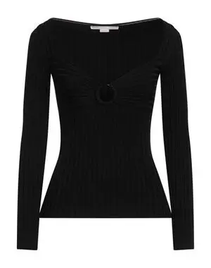Stella McCartney Knitted Lightweight Knit Sweater - Black