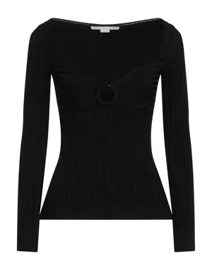 Stella McCartney Knitted Lightweight Knit Sweater - Black