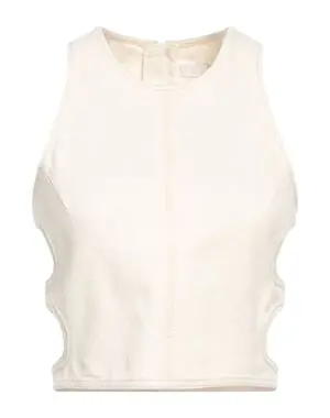Cream Crop Tops