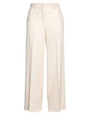 MSGM Wide Leg Viscose-blend Pants - Beige
