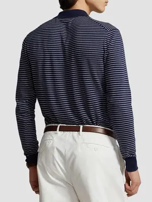Polo Ralph Lauren Stripe Knit Long-sleeve Polo Shirt
